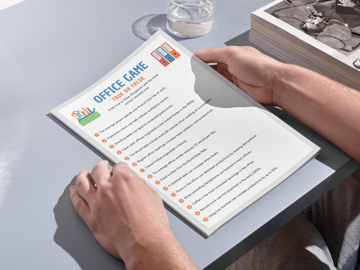 Office 10 Games Bundle Printable - Digital Download - Print Play Palace
