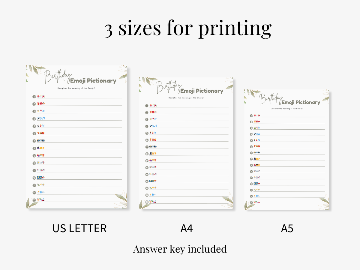 Birthday 10 Games Bundle Printable - Digital Download - Print Play Palace