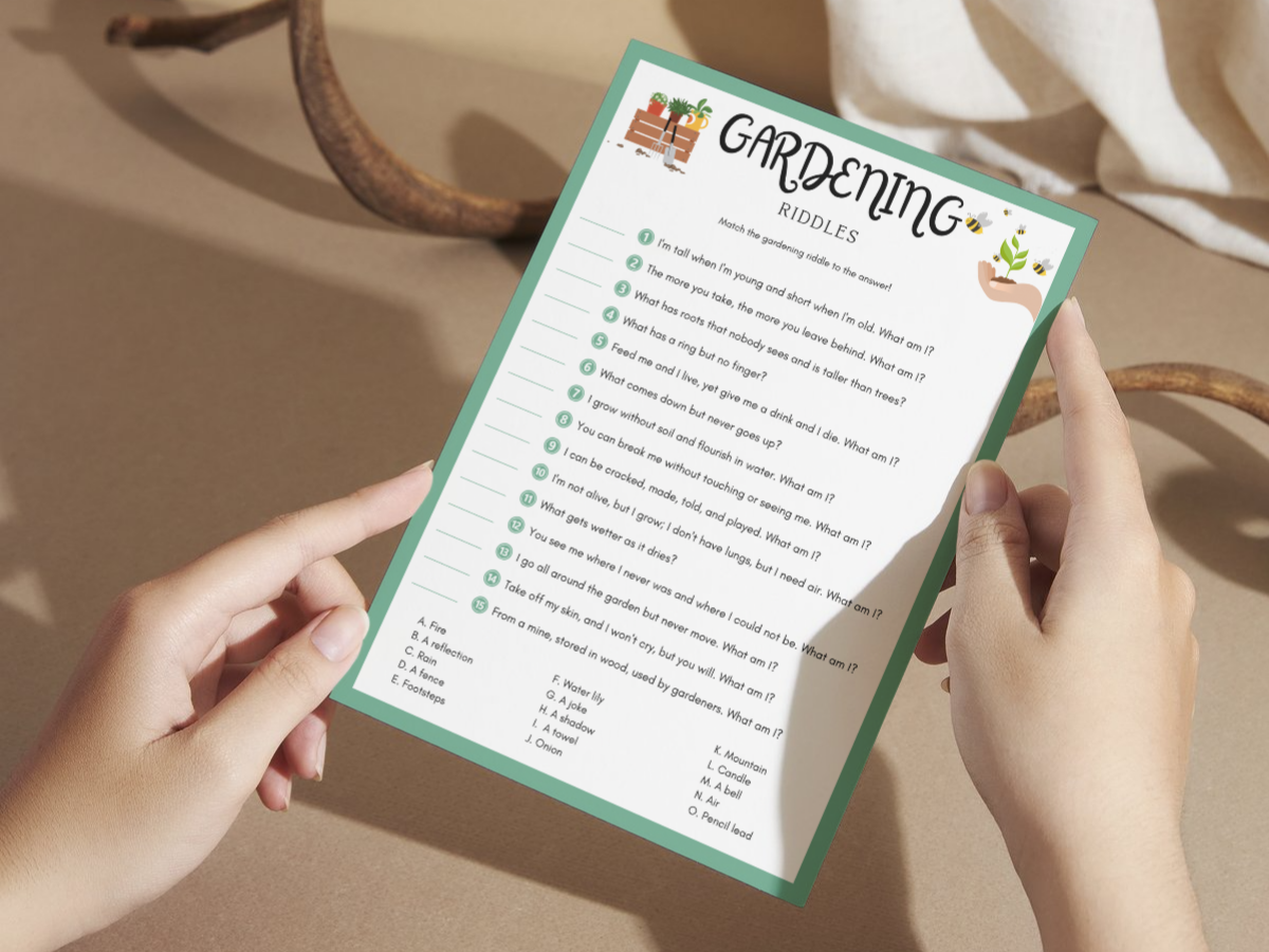 Gardening 14 Games Bundle Printable - Digital Download - Print Play Palace