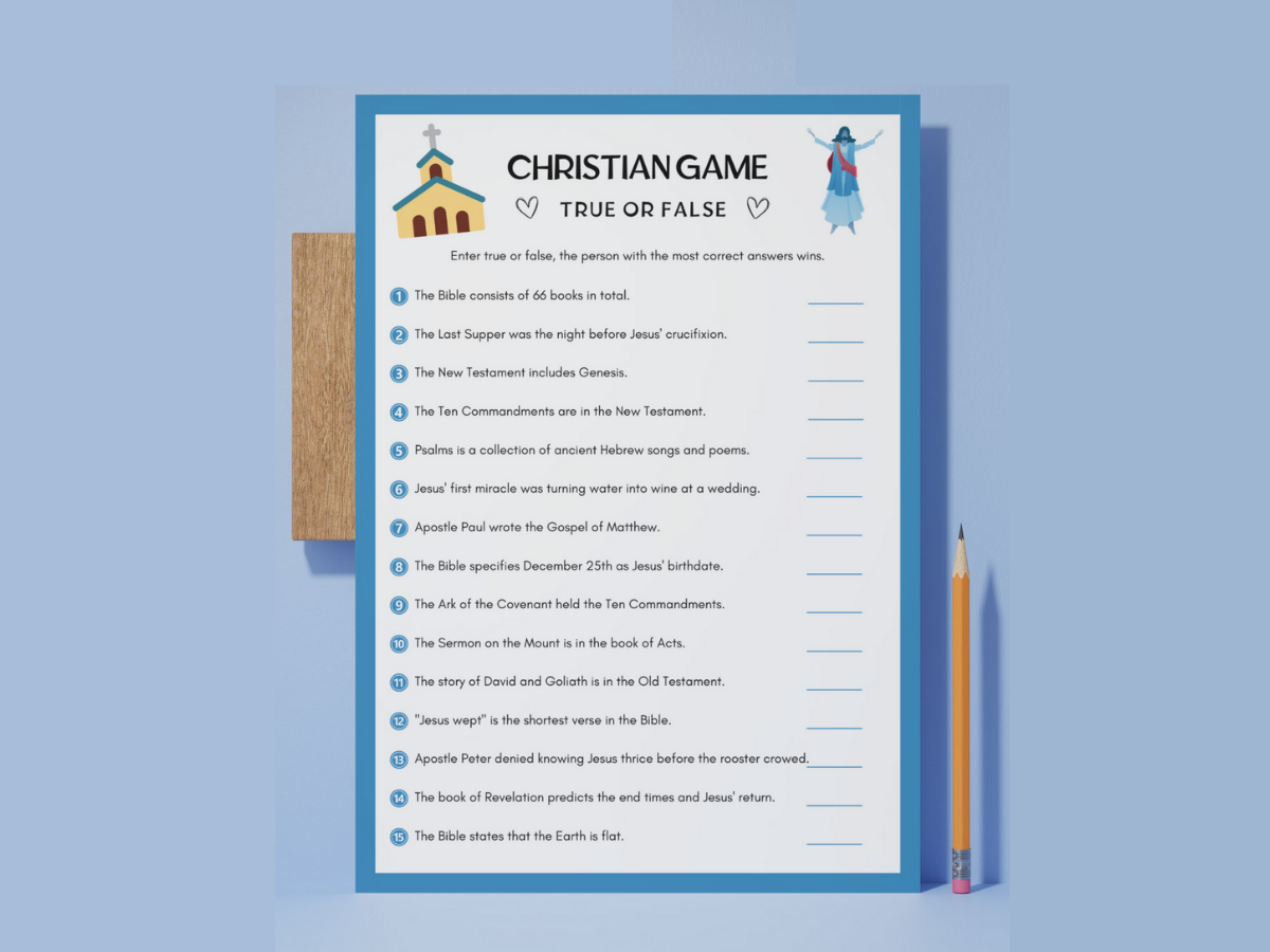 Christian True or False Game Printable - Digital Download - Print Play ...