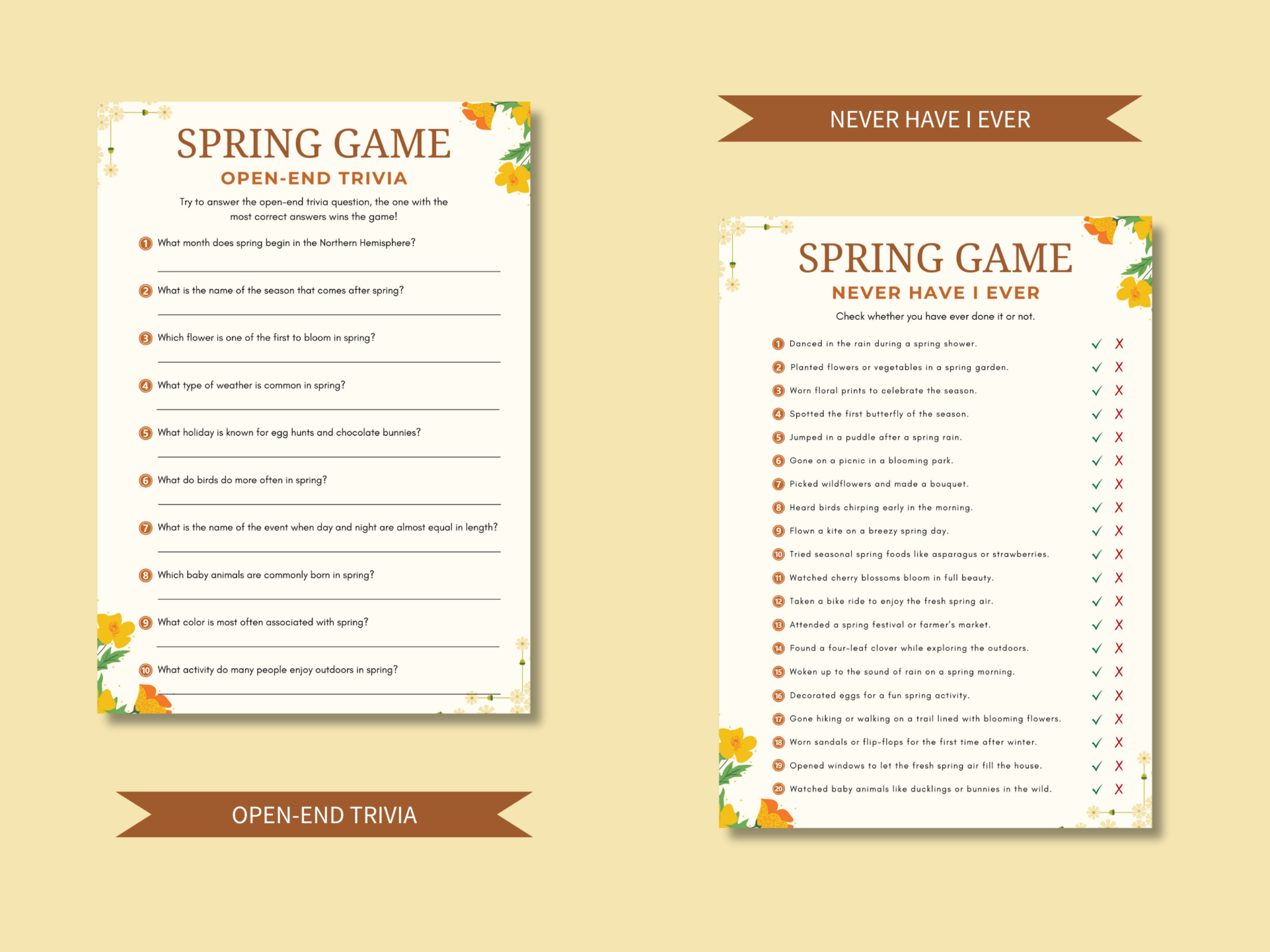 The Ultimate List: 10 Must-Have Printable Games for Spring - Printable ...