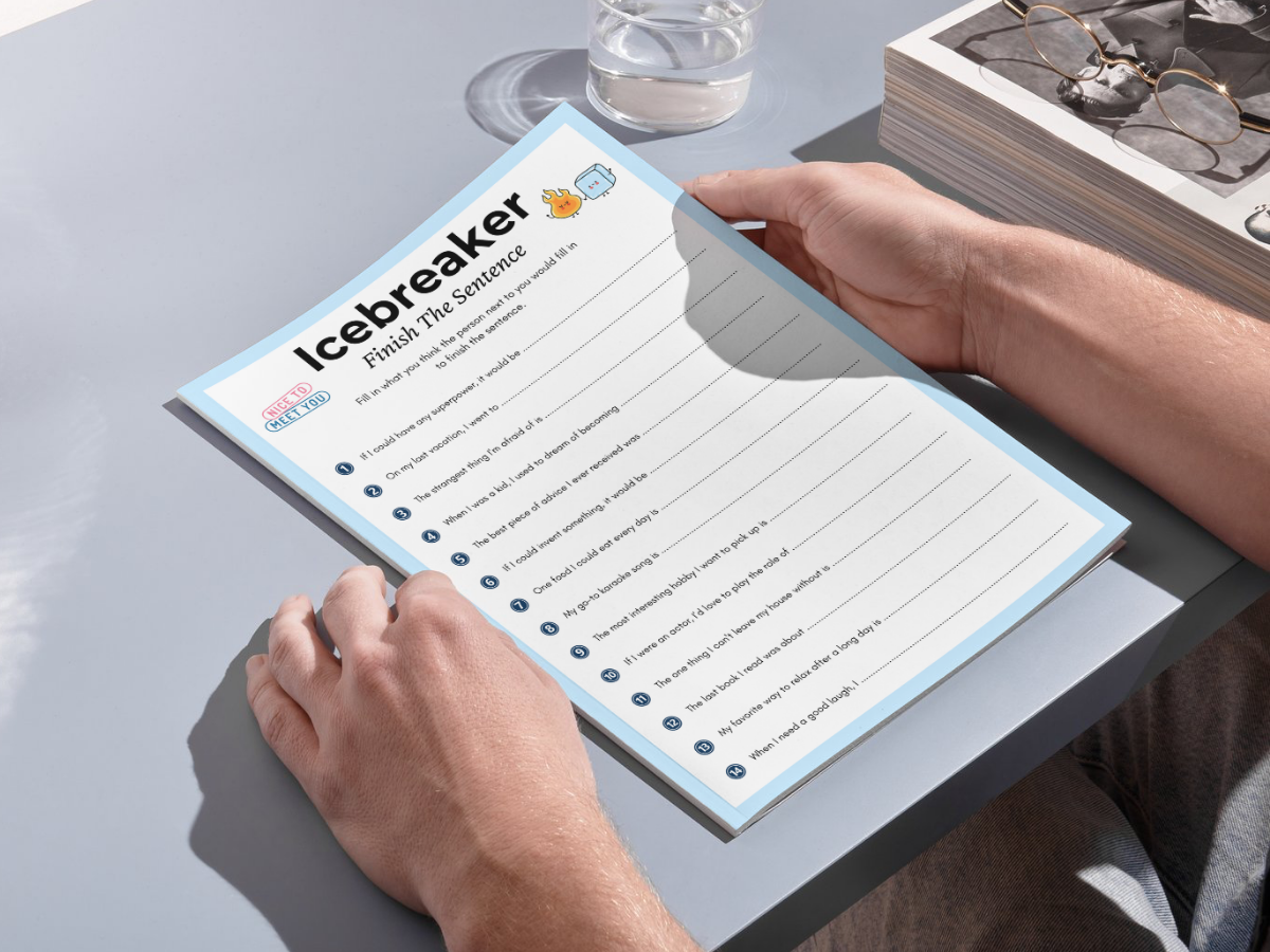 Icebreaker Finish the Sentence Game Printable - Digital Download ...