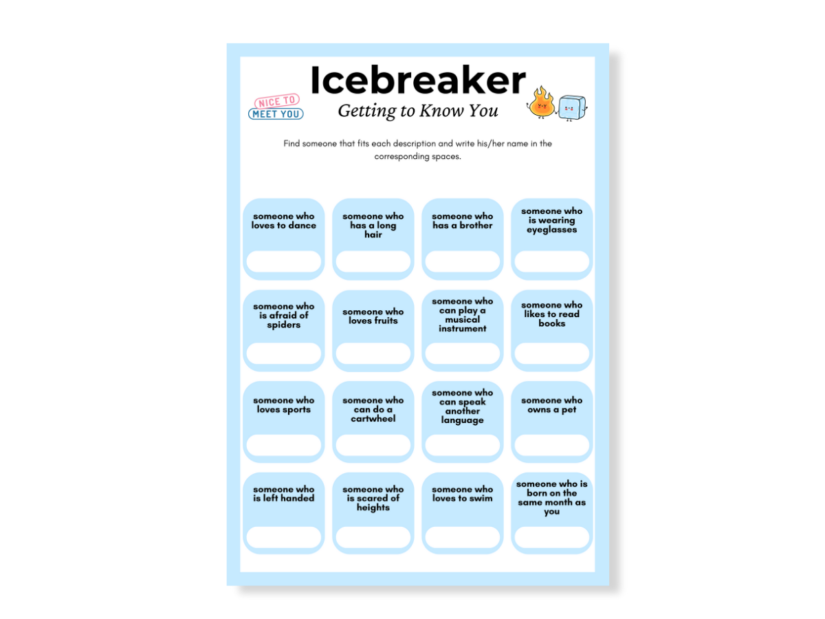 Icebreaker Getting to Know You Game Printable - Digital Download ...