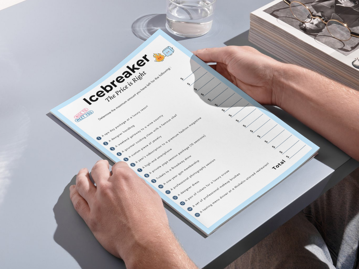 Icebreaker The Price is Right Game Printable - Digital Download - Print ...