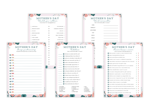 Mother's Day Song Match Printable - Digital Download - Print Play Palace