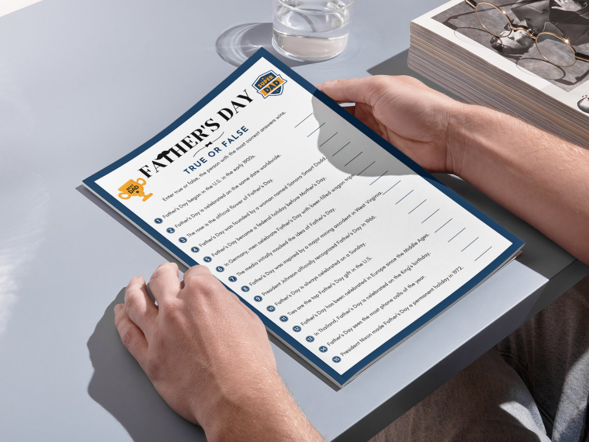 Father's Day True or False Game Printable - Digital Download - Print ...