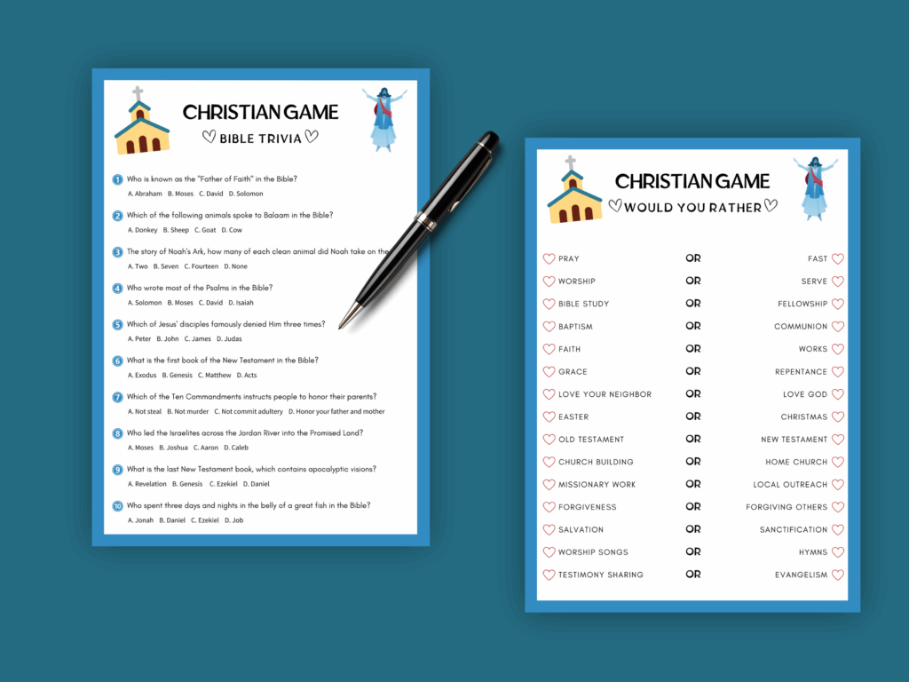 10 Fun and Easy Christian Games for Family Gatherings - Printable Games ...
