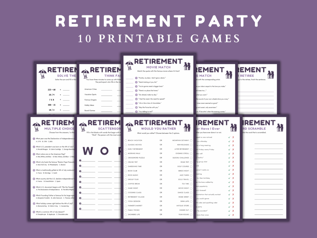 Wonderful Retirement Party Games That Make Goodbyes Feels Great ...
